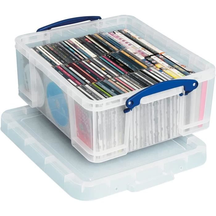 Really Useful Boîte de rangement de de CD-DVD 18 L122 - Cdiscount Bagagerie - Maroquinerie