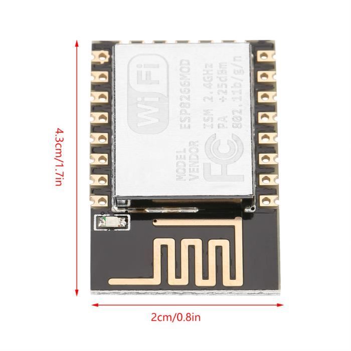 Module émetteur-récepteur WIFI -12E ESP8266 Module fil émetteur-récepteur WIFI Port série Ap STA ...