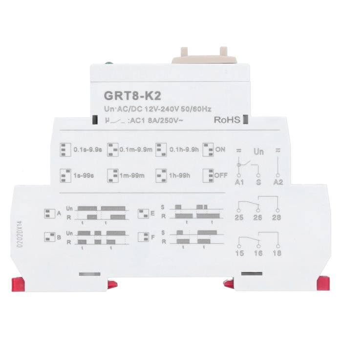 VBESTLIFE Relais temporel Relais temporisé AC/DC 12V-240V 50/60HZ ... VBESTLIFE Relais temporel Relais temporisé AC/DC 12V-240V 50/60HZ ...
