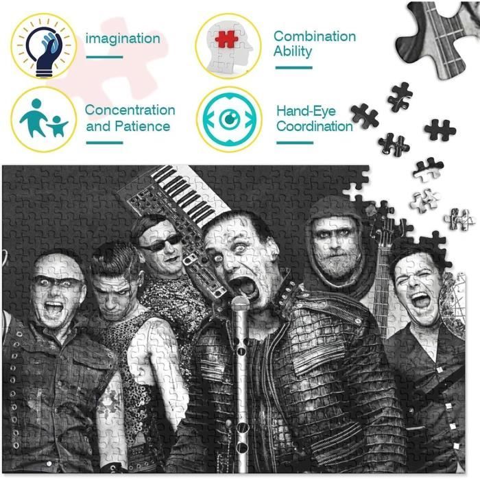 Puzzle Adulte 500 Pieces Rammstein Puzzles Band Puzzle Classique Kit De ...
