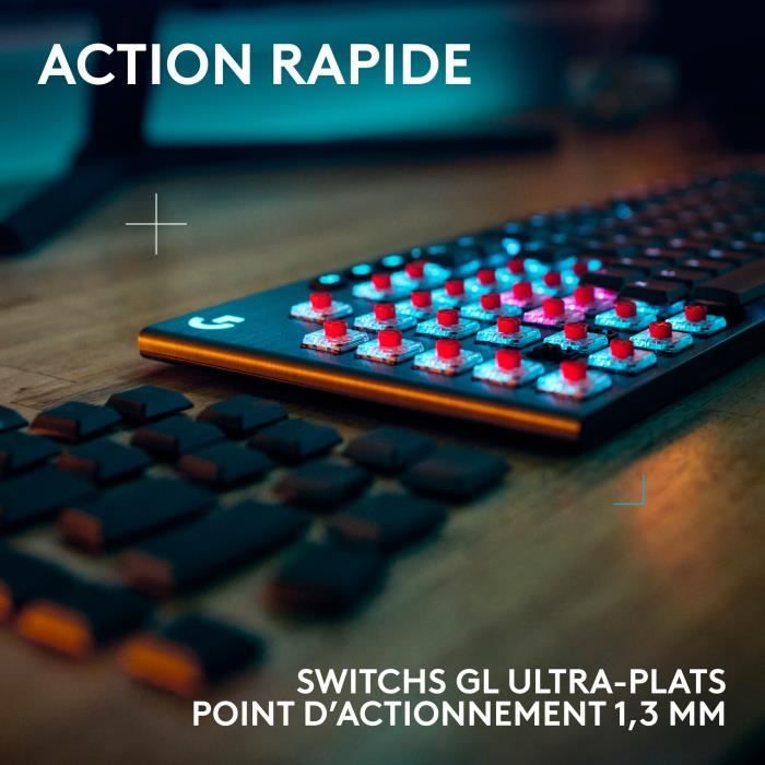 Clavier gamer - Sans fil - Logitech G - G915 X - AZERTY - Mécanique ...