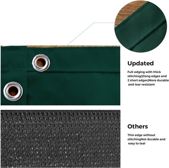 Brisevue pour balcon sans perçage Bâche de balcon 220 g m² Protection ...