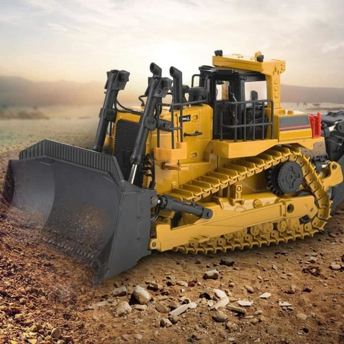 Jouet de Bulldozer - Jumbo Motorisé en Métal - Jaune - Pour Enfant de 7 ...