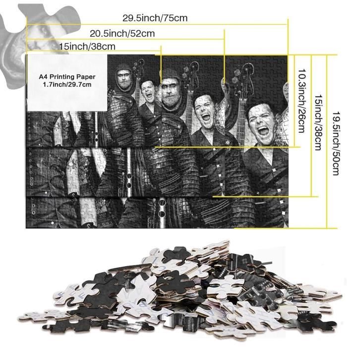 Puzzle Adulte 500 Pieces Rammstein Puzzles Band Puzzle Classique Kit De ...