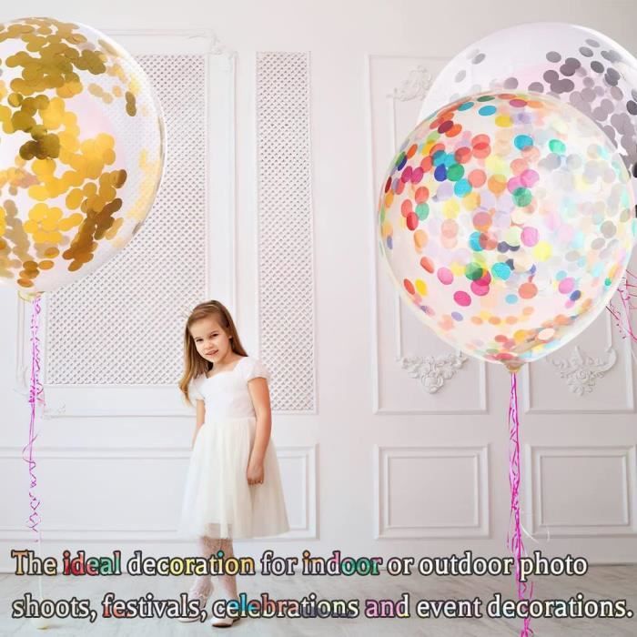 36 Pouces Ballon Géant, 6Pcs Ballon Xxl Latex, Gros Ballon Gonflable ...
