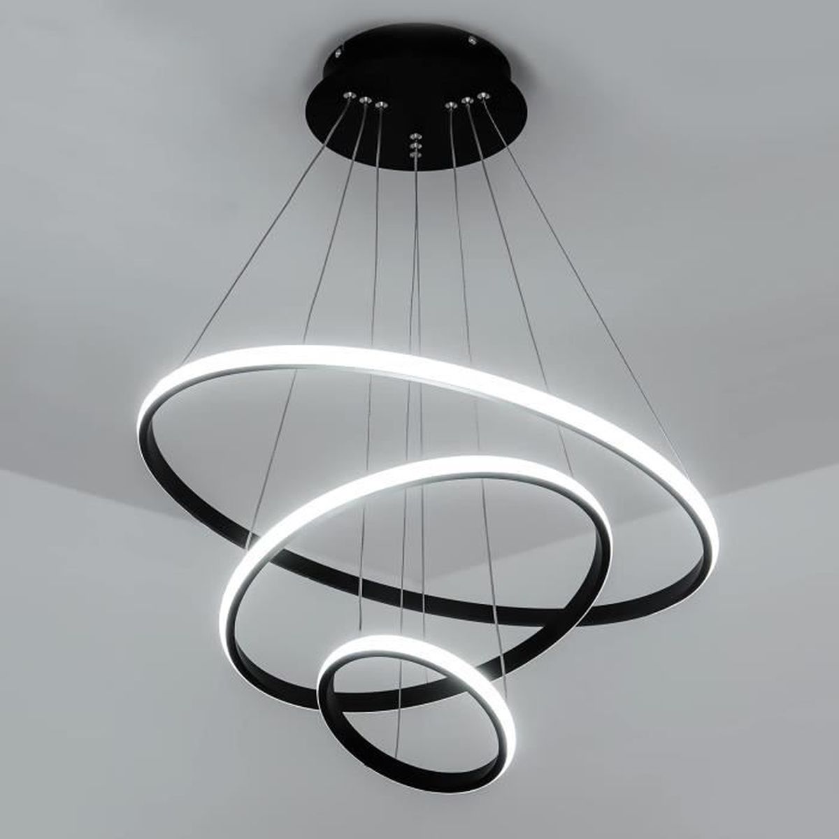 Lustre LED Moderne AISKDAN KD8402 - Luminaire Suspension d'Intérieur ...