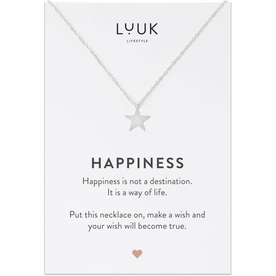 Collier en acier inoxydable avec pendentif étoile - Bijoux tendance ...