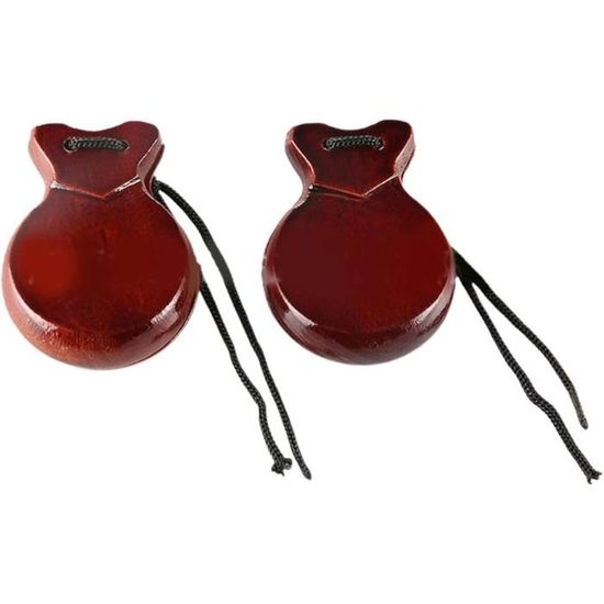 Castagnette Castagnettes Espagnoles,2 Pcs Castagnettes En Bois ...