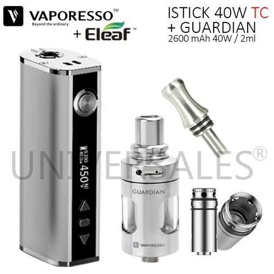 Kit ISTICK 40w TC + GUARDIAN 2ml CCel Ceramic coil – Silver - Cdiscount ...