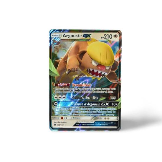 Carte Pokémon Argouste GX 210 PV 110-149 Soleil & Lune NEUF FR ...
