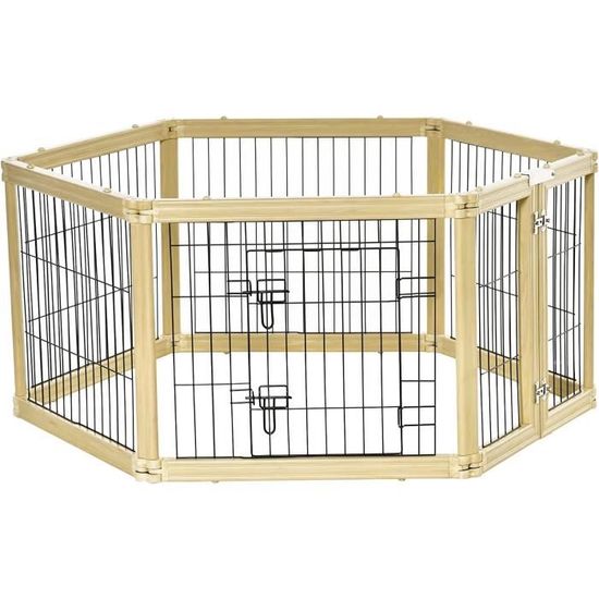 PawHut Parc enclos modulable Parc à Chiot Pliable pour Animaux 6 ...