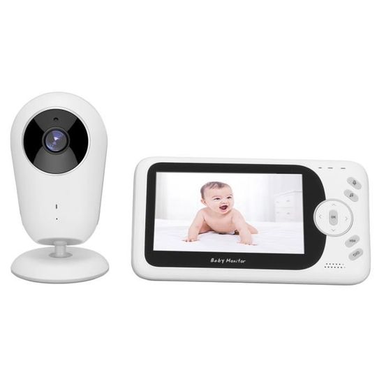 Tbest Moniteur pour bébé Moniteur vidéo pour bébé de 4,3 pouces avec ...