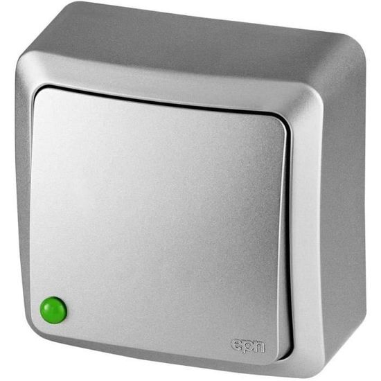 Berg Interrupteur Simple En Saillie - Interrupteur Simple - Argenté ...