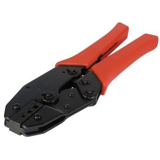 Transmedia Pince à sertir pour embouts et Cosses 6-16mm avec fonction de cliquet - SW5BL ...