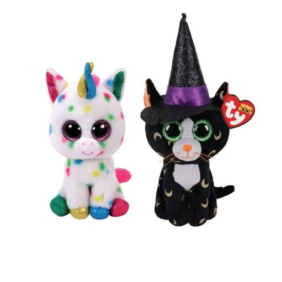 Ty - Peluches - Beanie Boo's - Harmonie Licorne & Chat Pandora ...