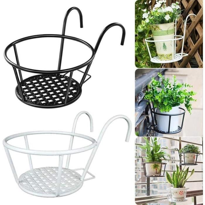 Balcon suspendu plante tagres balcon rond fleur pot de randonne clture ...