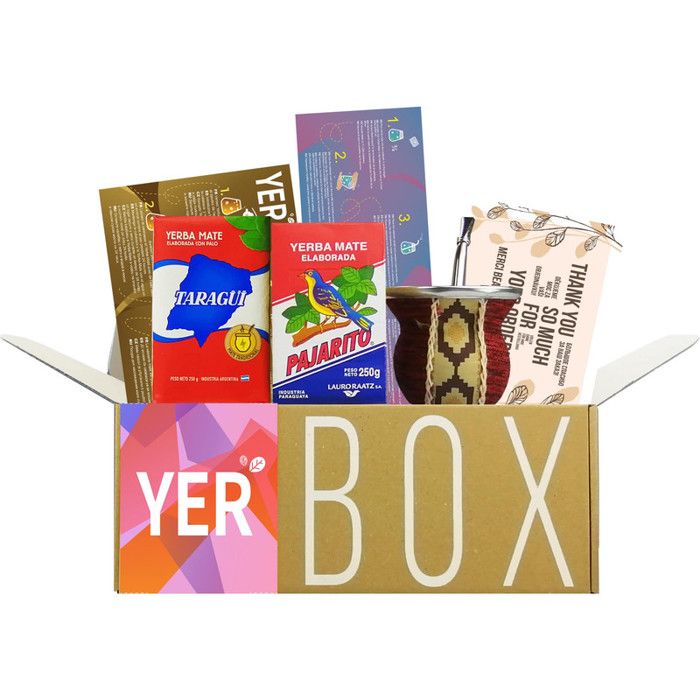 YERBOX Yerba Mate Tee Set: Pajarito Traditional 250g + Taragui ...