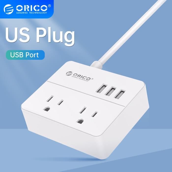 Prise américaine-3P--ORICO-Prise électrique US pour bureau à domicile ...