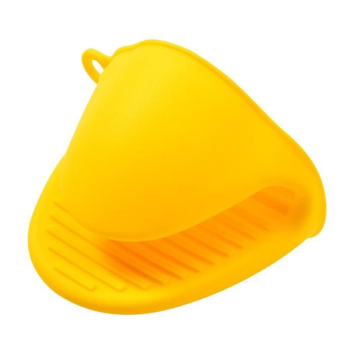 Gants de cuisine - Yellow - Silicone - Isolation thermique - Lavables ...