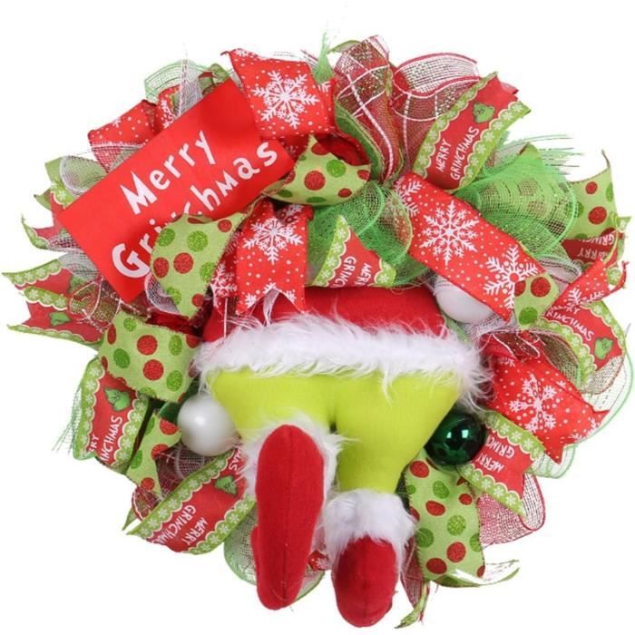 Tricotin Rond Manivelle Guirlande De Jambes Grinches De Noël 2023 ...