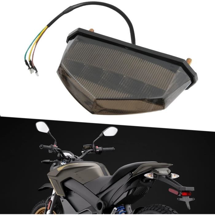 Feu Arriere Led Pour Moto 12V 10 Led E-Approved Feu Stop Feux Arriere ...
