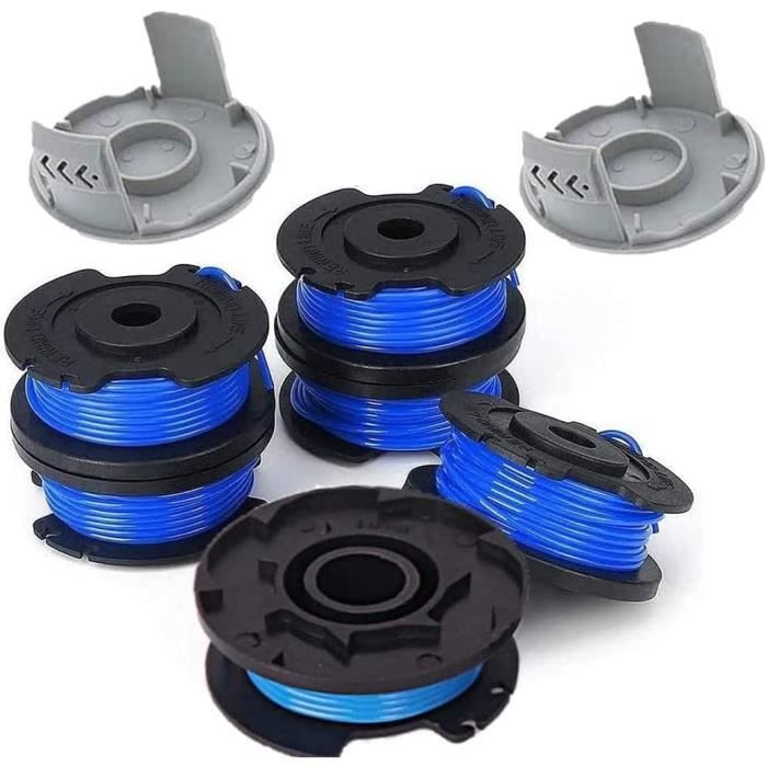 Latern 8Pcs Ligne De Bobine De Coupe-Bordures Ryobi avec Capuchon De Bobine,Fil Réflexe De ...