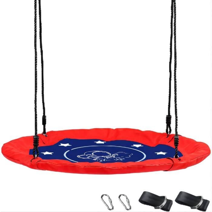 Balançoire Ronde étanche avec Cordes de Suspension réglables, Cadre en ...