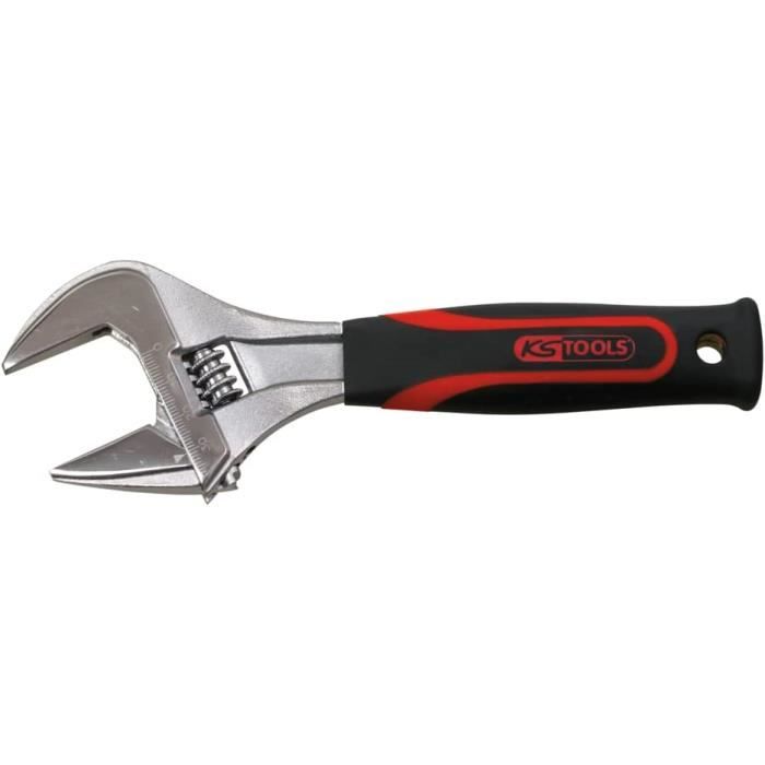 KS Tools 577.0202-Clé à Molette à Ouverture Large avec Manche Bi ...