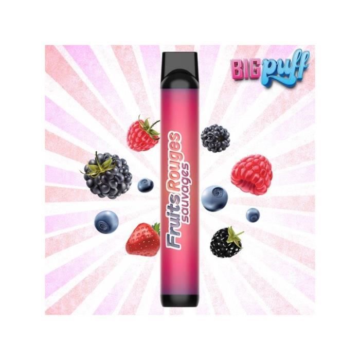 Big Puff - 2x Kit Big Puff Fruits rouges sauvages 600 puffs - (10mg ...