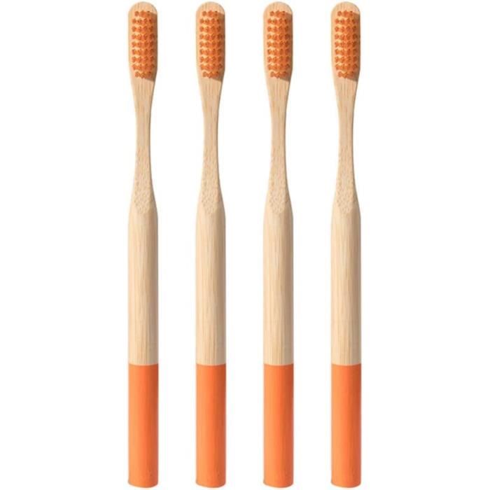 Brosse À Dents Au Charbon De Bois De Bambou Naturel Brosse À Dents ...