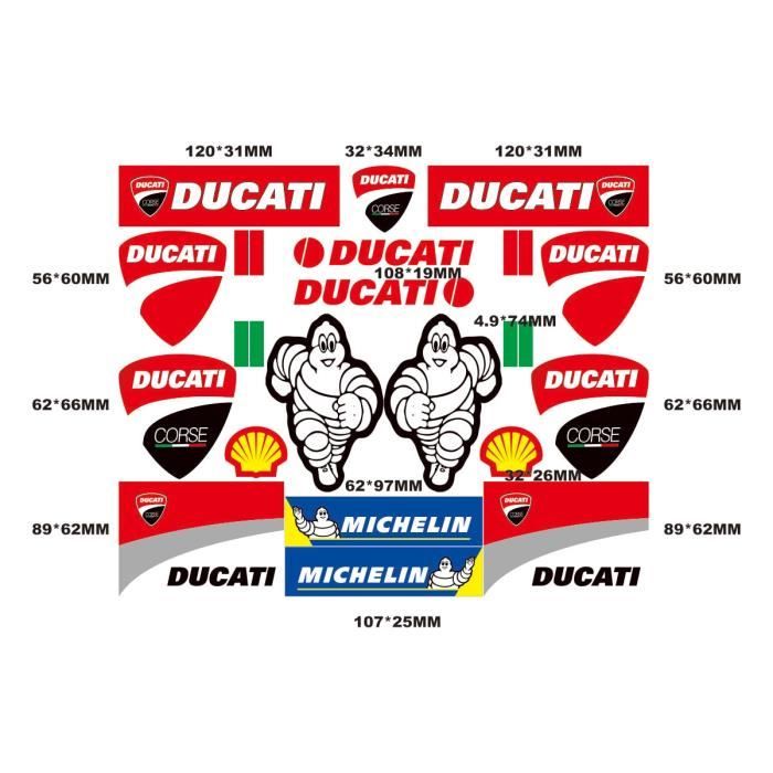 Autocollant étanche en vinyle, Logo de Ducati, pour Ducati Multistrada ...