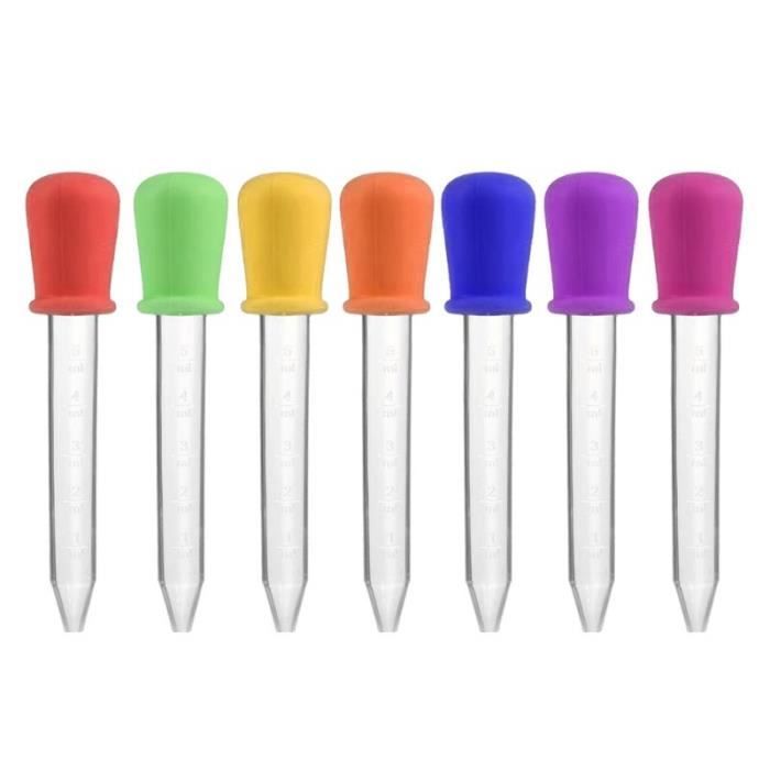 Couverts bébé,Pipette compte-gouttes pour enfants,en silicone 5 ml,en ...