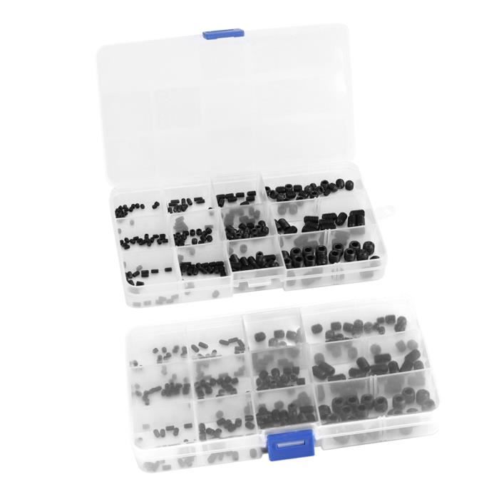 Duokon Vis hexagonale à tête creuse Allen Jeu de vis hexagonales en ...