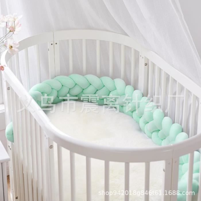 Tour de Lit Bebe Coussin Serpent Velours Berceau Pare-chocs Tresse Bebe ...