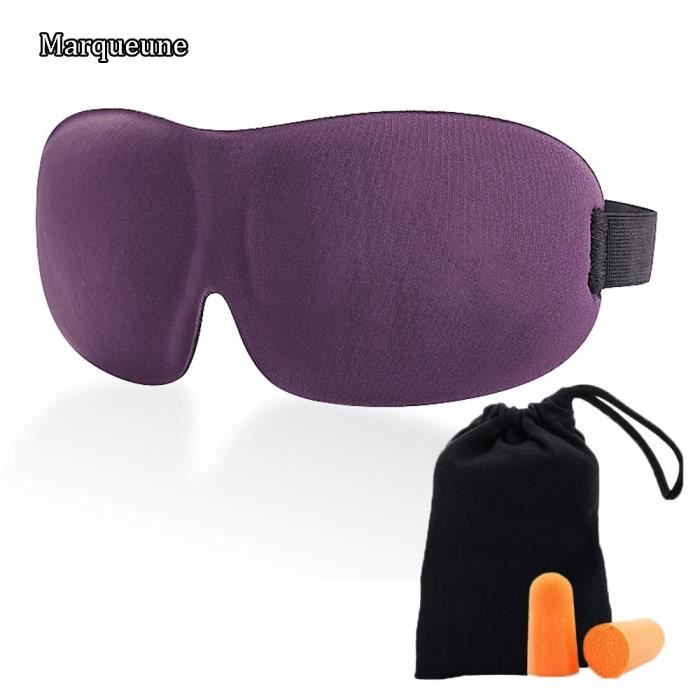 Masque de Nuit Homme Femme Enfant, Cache Yeux Pour Dormir en Mousse ...