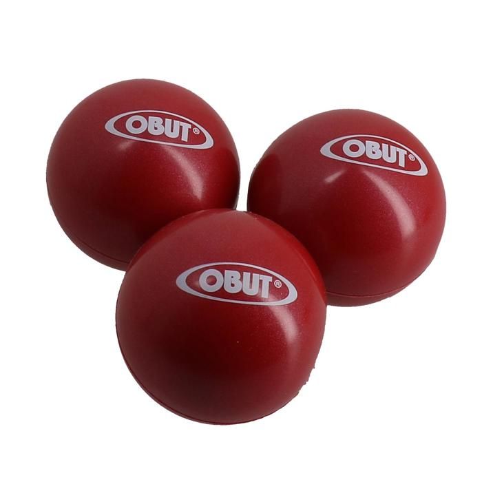 Boules de pétanque 3 boules rouges indoor/outdoor - Obut - Cdiscount Sport