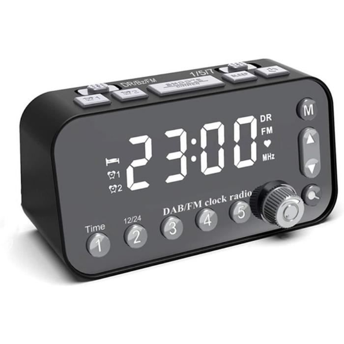 LG&S Radio Numérique FM-Dab-Dab + Nice Son Stéréo Réveil Radio Réveil ...