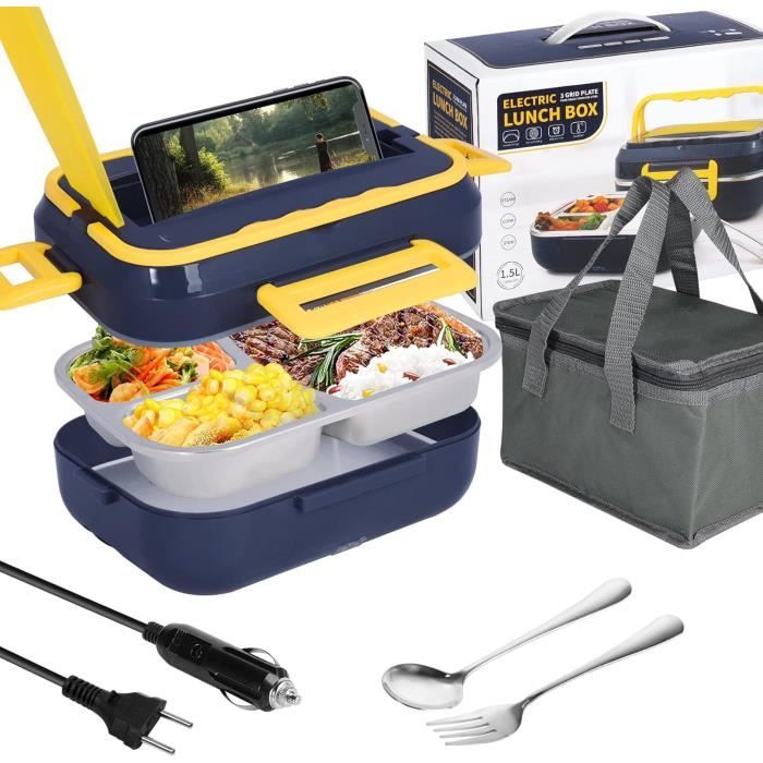 Lunch Box Chauffante, Livego 60W 2 en 1 BoîTe à Lunch éLectrique ...