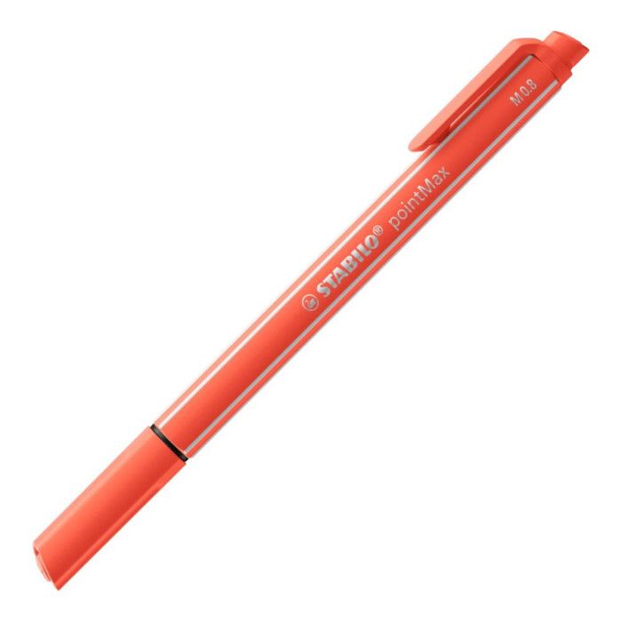 Stylo-feutre pointMax - STABILO - Rouge corail - 0,8 mm - Large ...
