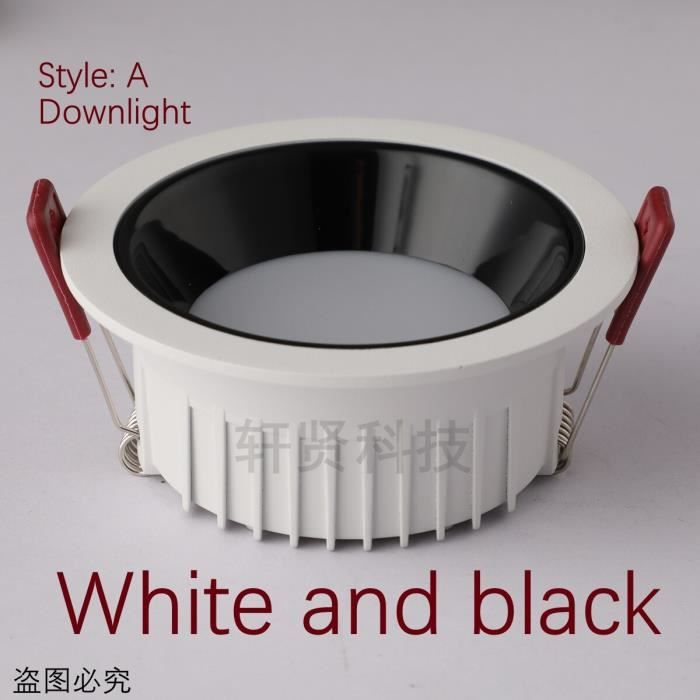 SPOTS,A Black-2.5 inch 9W Dimmable-Neutral light 4000K--Spot lumineux ...