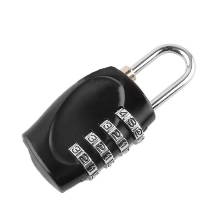 CADENAS,Black--4 cadran Chiffres de Sécurité Mot de Passe de ...