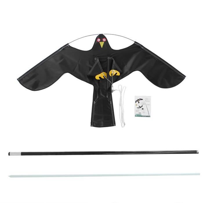 Cerf-volant protecteur YAP 4m - ZERODIS - Blanc - Effraye les oiseaux et ravageurs - Perche ...