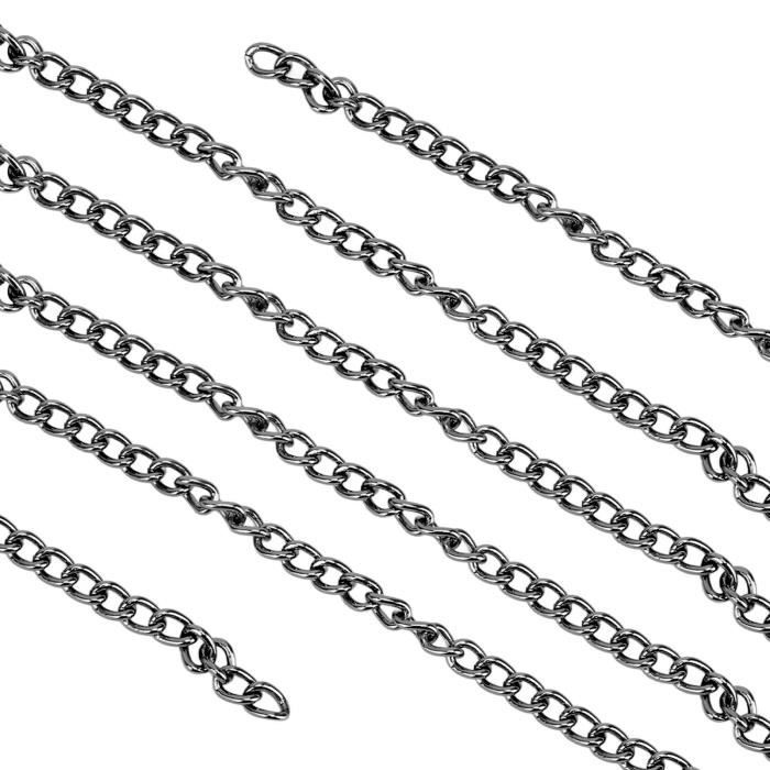 ZJCHAO Chaînes gourmettes en métal Chaîne de fabrication de bijoux d ...