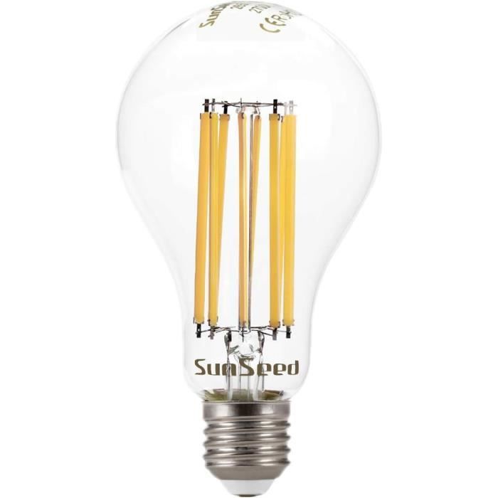 4X Ampoule Filament Led Standard E27 18W Équiv. 162W Blanc Chaud 2700K ...