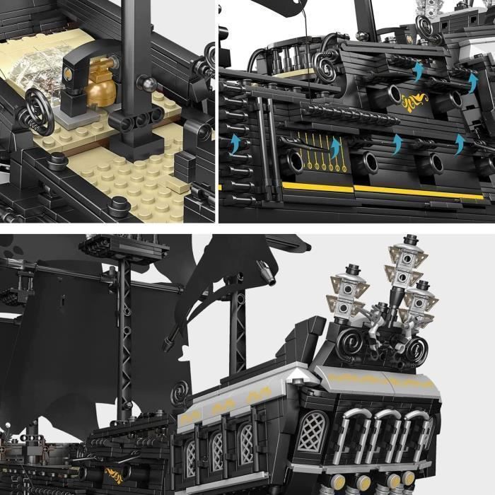 MOULD KING 13199/13111 pirate ship série Black Pearl pirate ship Block ...