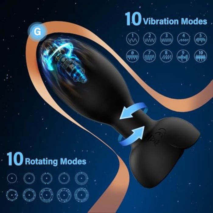 Rose Vibromasseur Anale Plugs Kit de formation, app vibrateur à distance Butt Plug vibrateur ...