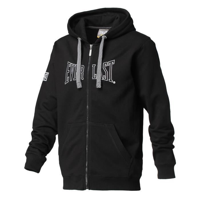 EVERLAST Sweat à Capuche Full Zip - Noir Noir - Cdiscount Prêt-à-Porter