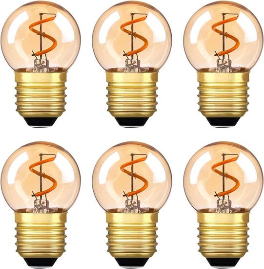 Ampoules LED 4W Edison Vintage mini-globe G40 à lampes à filament E27 ampoule LED Edison à base ...