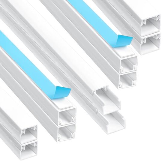 Moulure - goulotte - cache fil - plinthe - gaine range-fil - clips ...