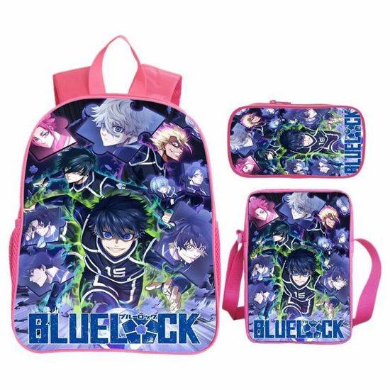 Sacs à Dos BLUE LOCK ,Set Scolaire 3 en 1 Sacs à Deux Épaules Sacs ...